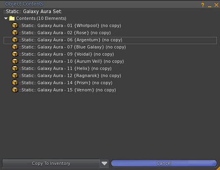 Second Life Marketplace - ::Static:: Galaxy Aura Set