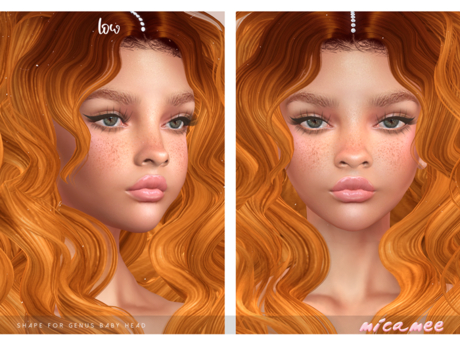 Second Life Marketplace - .micamee. Eliana Shape - GENUS Baby Face W001 ...