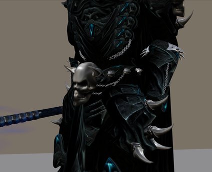 Second Life Marketplace - TSC Dark Wizard Blue Armor Outfit SpellFire ...