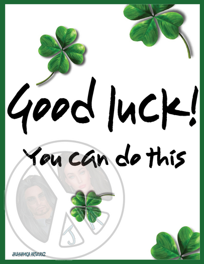 Second Life Marketplace - Good luck, you can do this - C668 - Greeting Card