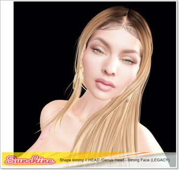 Second Life Marketplace - Sunshine-KIMMY - Genus Head - Strong Face ...