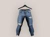 Second Life Marketplace - Romano Ripped Skinnies (BLUE) Aesthetic ...