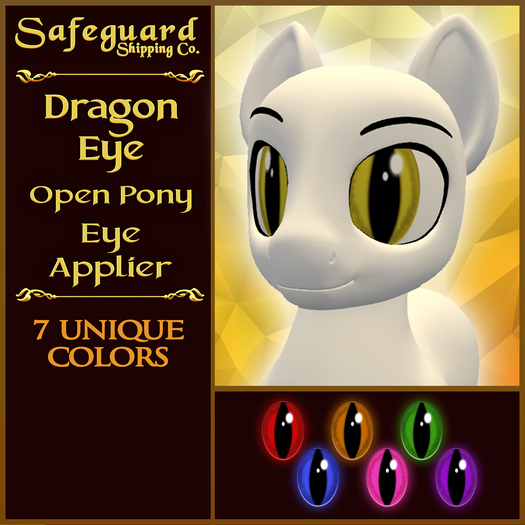 Second Life Marketplace - [SG] Dragon Eyes - Open Pony