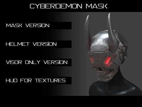 Second Life Marketplace - [Ten-Zero] CyberDemon Mask