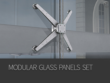 Second Life Marketplace - MODULAR GLASS PANELS SET
