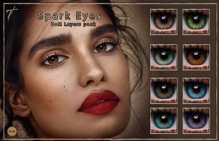 Second Life Marketplace Tville Spark Eyes Bom Pack