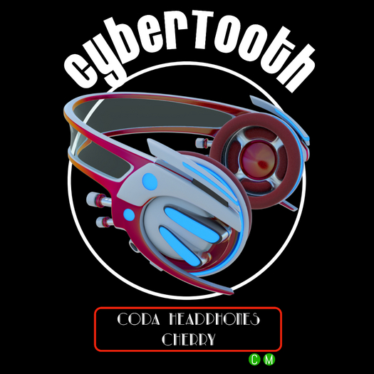 Second Life Marketplace - CyberTooth Coda Headphones CHERRY
