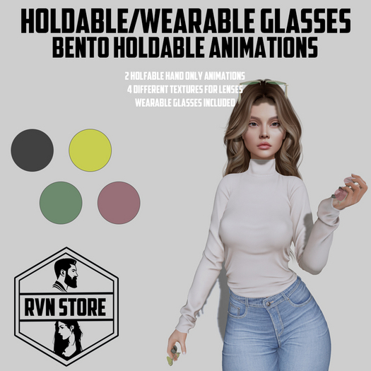 Second Life Marketplace - rvn - glasses - holdable/wearable - GIFT