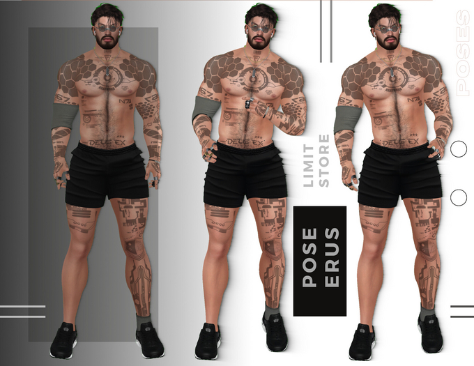 Second Life Marketplace - LM:: POSES BENTO MALE ERUS/ PACKAGE