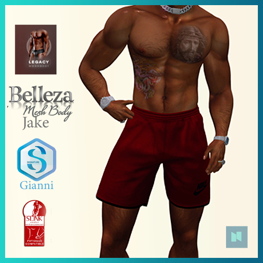 Second Life Marketplace - Sport Nike Short (Red)