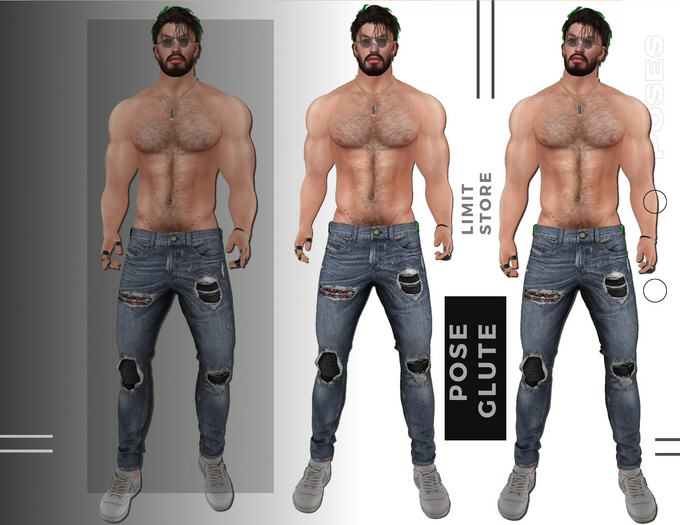 Second Life Marketplace - LM:: POSES BENTO MALE GLUTE/ PACKAGE