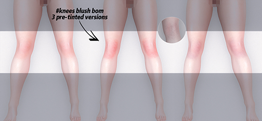 Second Life Marketplace - POURIN;;knee blush bom(add)