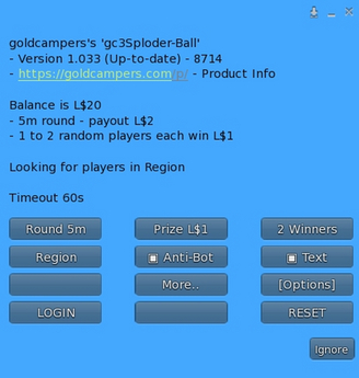 Second Life Marketplace - Sploder Ball Update 1.052