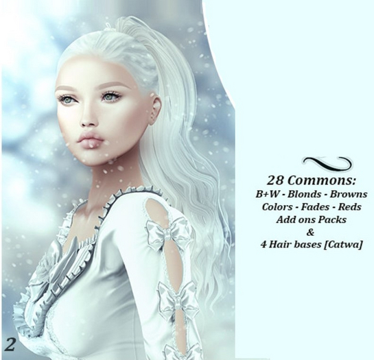 Second Life Marketplace - Tableau Vivant // Ice Queen hair gacha [2 ...