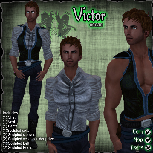 Second Life Marketplace - D&A Victor Ocean Noble Fantasy Outfit