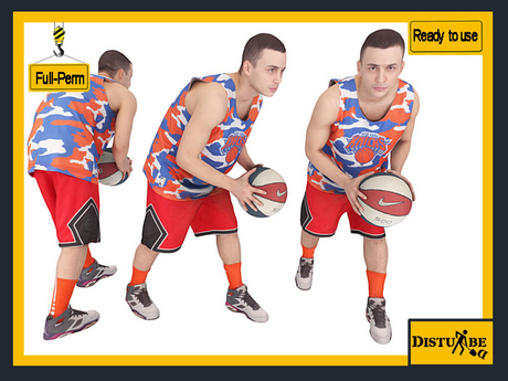 Second Life Marketplace - ::DisturbeD:: Rocco Basketball Player ...