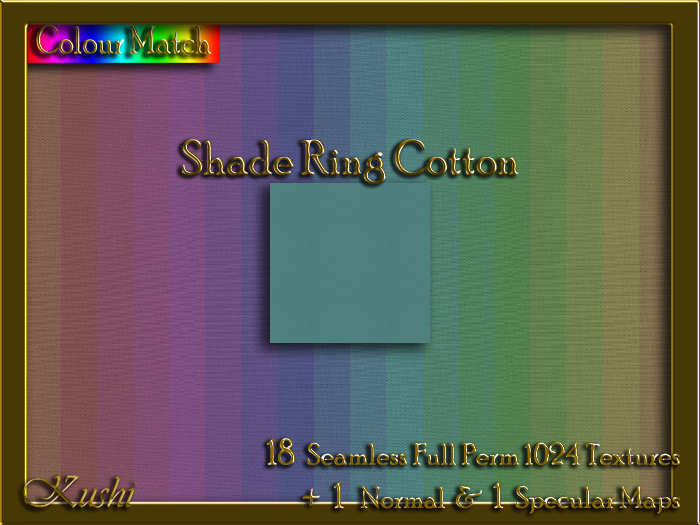 Second Life Marketplace - Shade Ring Cotton Solids Seamless Texture Set