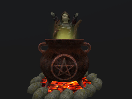 Second Life Marketplace - GD MESH HALLOWEEN ANIMESH LITTLE ZOMBIES CAULDER