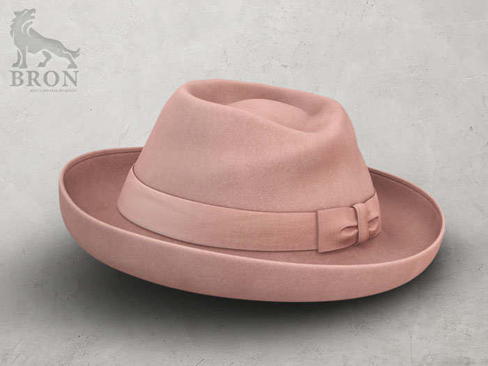 Second Life Marketplace - BRON - Declan Fedora Hat - Peach