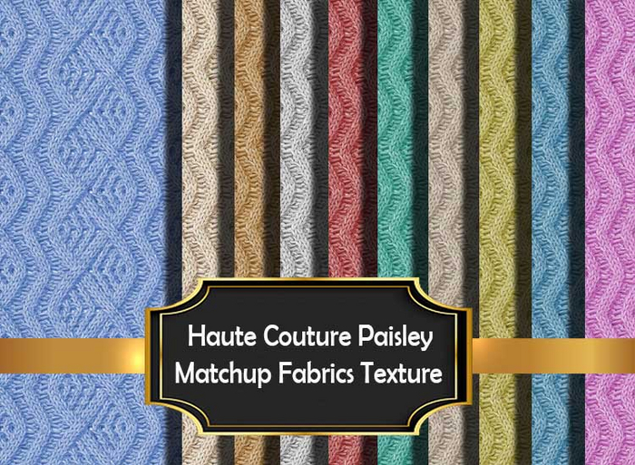 Second Life Marketplace - Soft Knitted Wavy Cashmere Matchup Fabrics ...