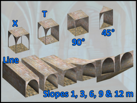 Second Life Marketplace - TFs Crypt Tunnel Kit (Builder)