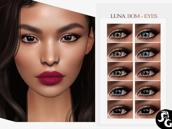 Second Life Marketplace - ::SG:: Luna BOM Eyes