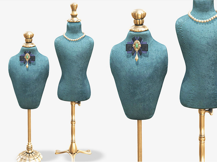 Second Life Marketplace - Dahlia - Holly - Mini Dress Forms - Gold 10