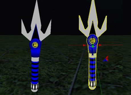 Second Life Marketplace - power rangers blue Mesh Power Lance weapon