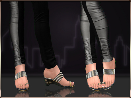 Second Life Marketplace - Toe-ring wedge sandals-Maitreya