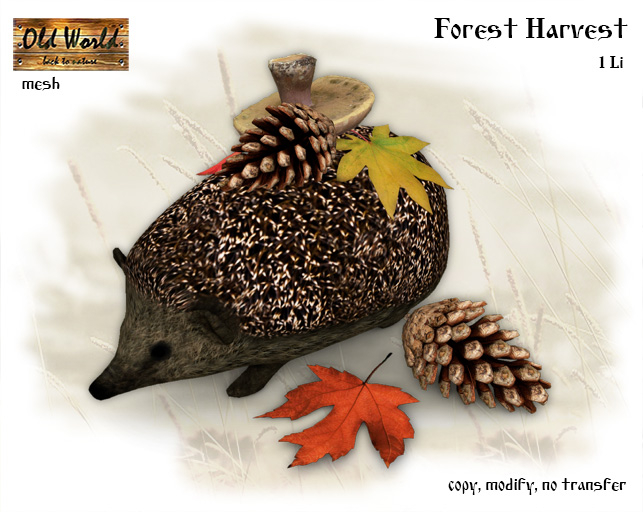 Second Life Marketplace - Hedgehog with cones - Old World - Gadren ...