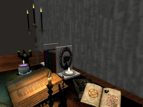 Second Life Marketplace - Witches spell table Midnight Summons-Box LI=22