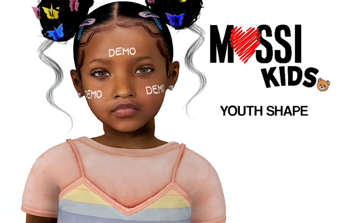 Second Life Marketplace - Mossi Kids-Bria Shape(youth/genus babyface)