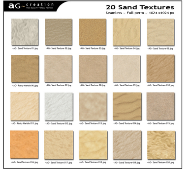 Second Life Marketplace - ~AG~ Creation ~ 20 Sand Textures Collection ...
