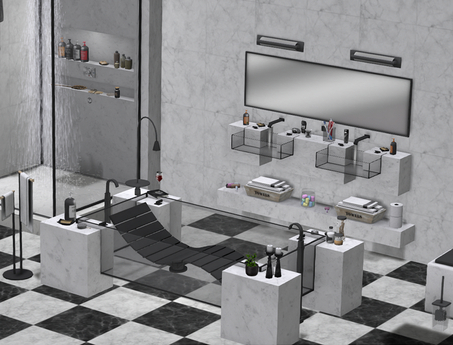 Second Life Marketplace - Bathroom Cube - PG -142 animations