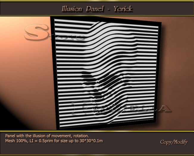 Second Life Marketplace - Illusion Panel - Yorick (BOX)
