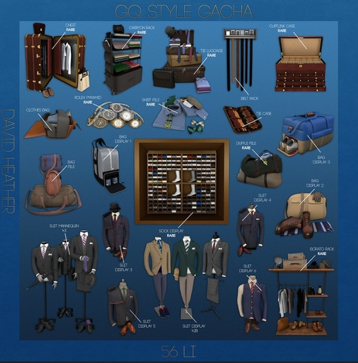 Second Life Marketplace - -David Heather-GQ Style FULL SET + RARES