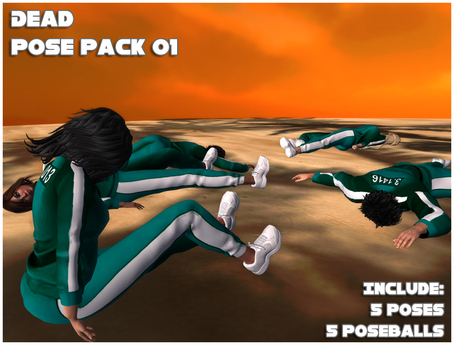Second Life Marketplace - -Aeon- Dead pose pack Group 01 eliminate team ...