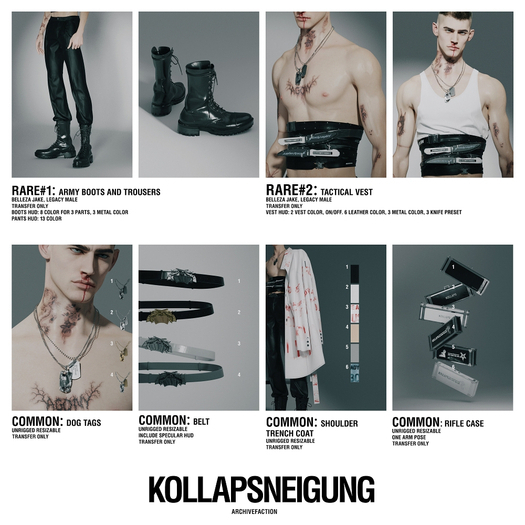 Second Life Marketplace - ARCHIVEFACTION_KOLLAPSNEIGUNG GACHA_Shoulder ...