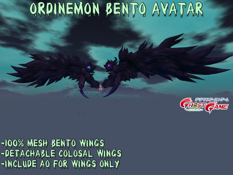 Second Life Marketplace - ::J&X creationz:: Ordinemon Bento avatar+ AO's