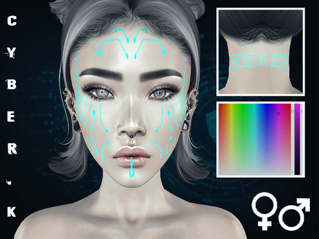 Second Life Marketplace - Cyber-K - BOM : Cyber FULL BODY TINTABLE ...