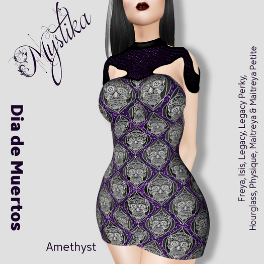 Second Life Marketplace - ~Mystika~ Dia de Muertos Amethyst