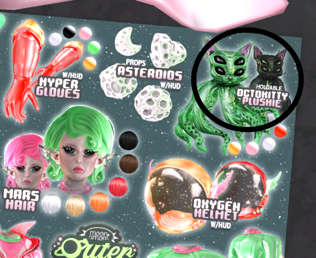 Second Life Marketplace - :Moon amore: OuterSpace / Octokitty Plushie ...