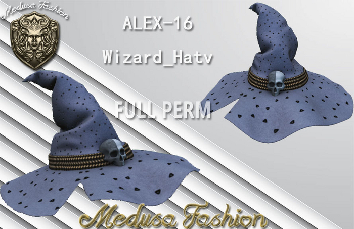 Second Life Marketplace - ALEX16 Wizard Hat,Halloween costume