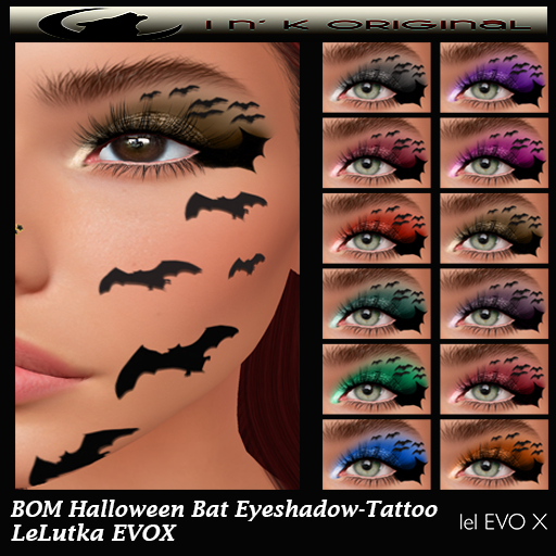 Second Life Marketplace - I n' K Original Halloween Bat Eyeshadow-LeL EVOX