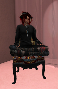 Second Life Marketplace - Elegant Goth Chair Pentagram