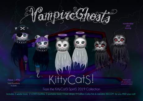 Second Life Marketplace - 2019 VampireGhosts! - VamPirate Pair