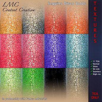 Second Life Marketplace - LMC Tex - Sequins Disco Bolds - High ...