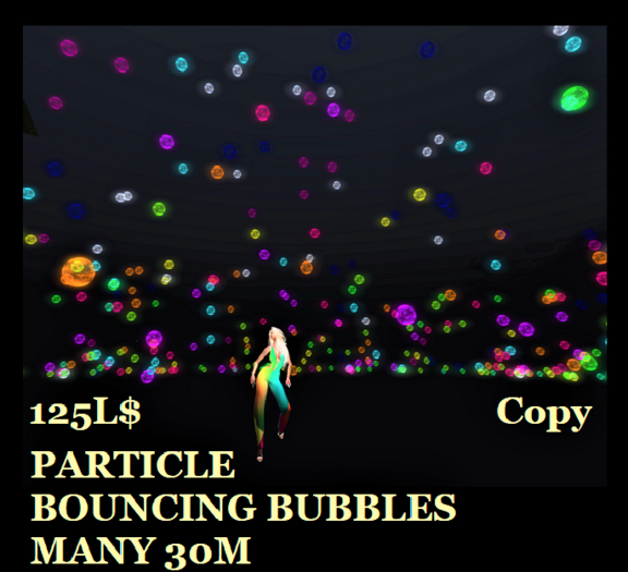 Second Life Marketplace - PARTICLE FALLING BOUNCING BUBBLES MANY 30M