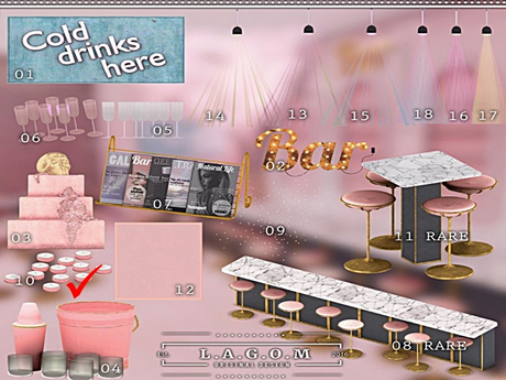 Second Life Marketplace - LAGOM - Blush Club COMPLETE SET W/RARES