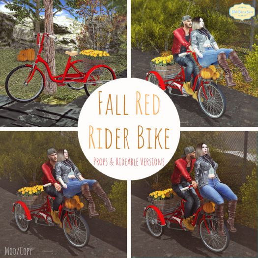 Second Life Marketplace - {OBD} Fall Red Rider Bike